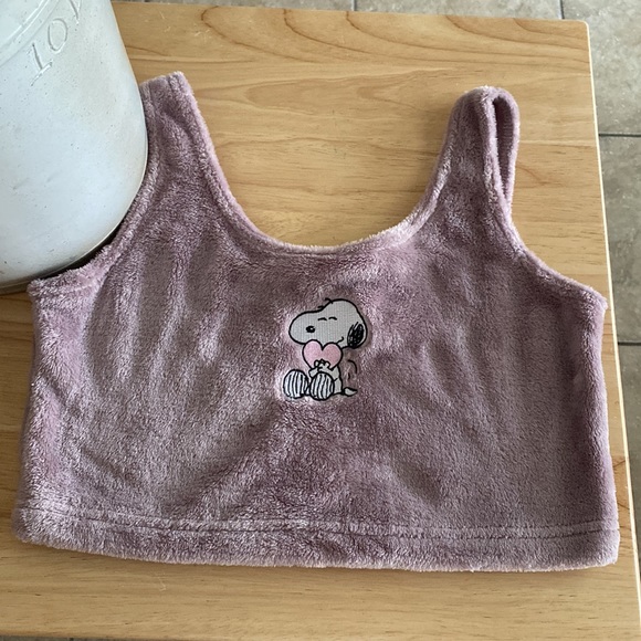 Peanuts | Tops | Peanuts Snoopy Crop Top Tank | Poshmark